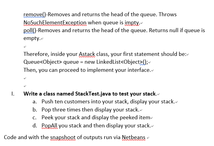 Solved Data Structures. Implement a stack with a queue 1. | Chegg.com