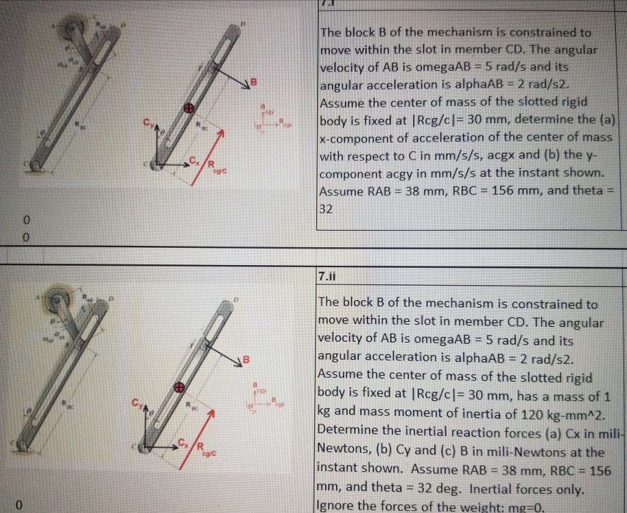 Solved The block B of the mechanism is constrained to move | Chegg.com