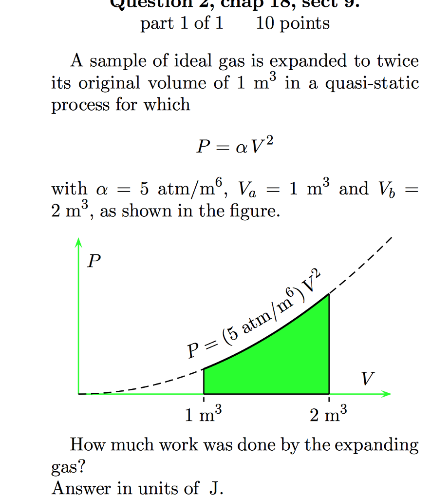 Solved A sample of ideal gas is expanded to twice its | Chegg.com