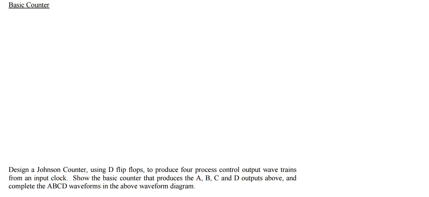 Solved Johnson Counter | Chegg.com