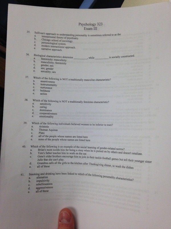 Sullivan's approach to undemanding personality is | Chegg.com