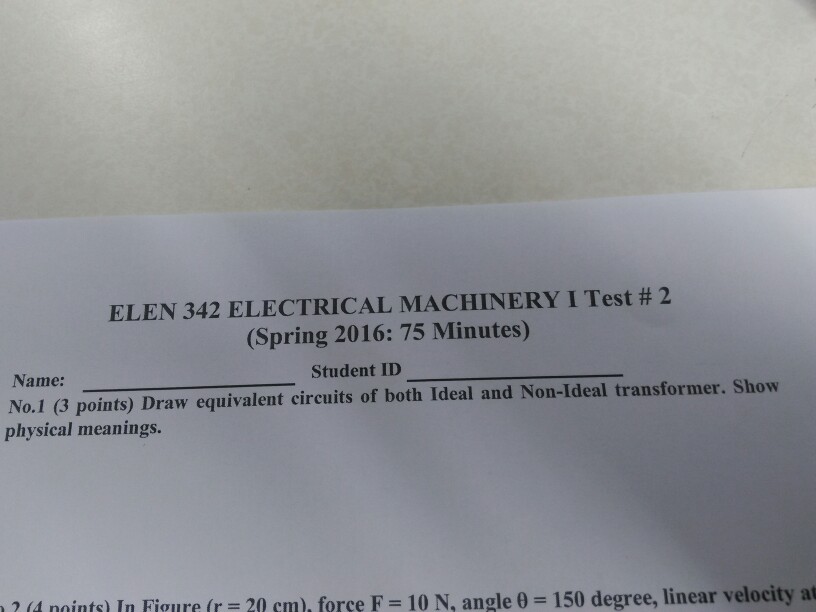 Solved Draw equivalent circuits of both ideal and Non-ideal | Chegg.com