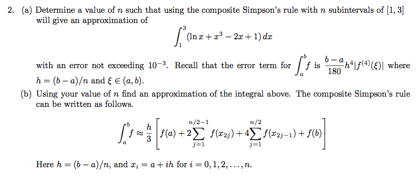 Determine a value of n such that using the composite | Chegg.com