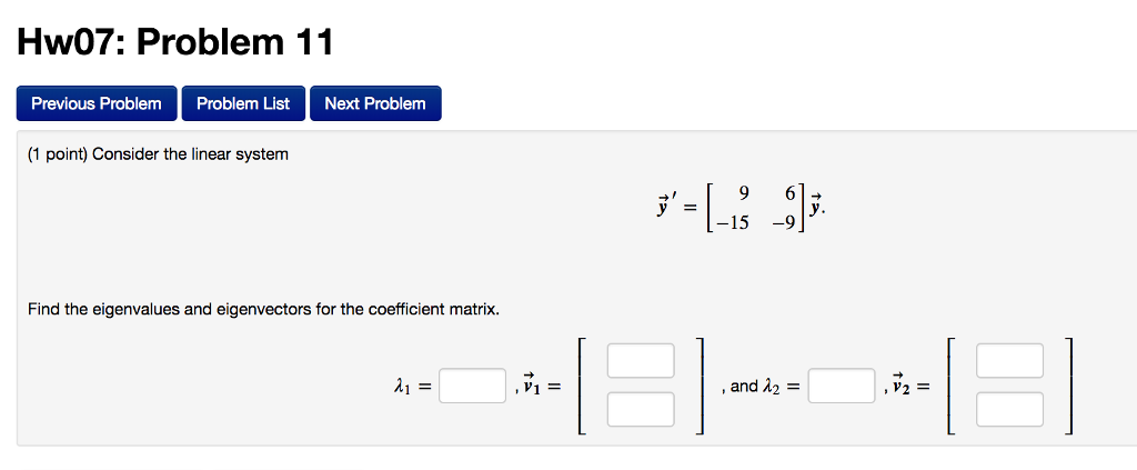 Solved Hw07: Problem 11 Previous Problem Problem List Next | Chegg.com