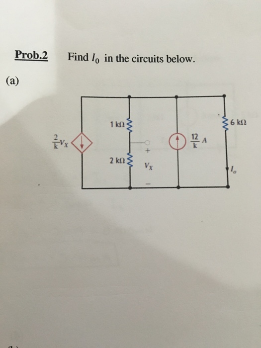 Solved Find I_0 in the circuits below. | Chegg.com