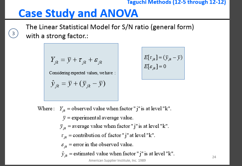 QUESTION 4 Chapter 12-Robust DOE part 7, "Using ANOVA | Chegg.com
