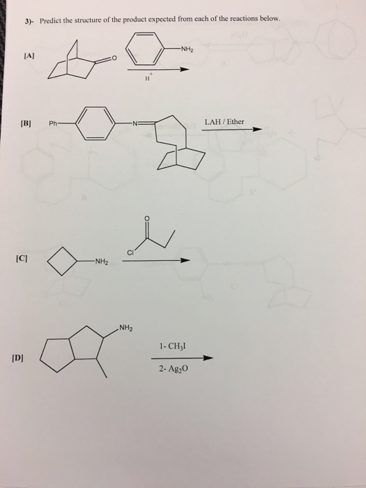 Solved 3 Predict The Structure Of The Product Expected From