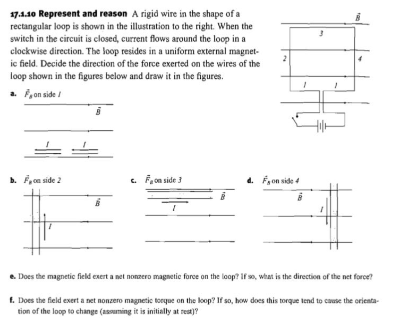 Solved A Rigid Wire In The Shape Of A Rectangular Loop Is 2103