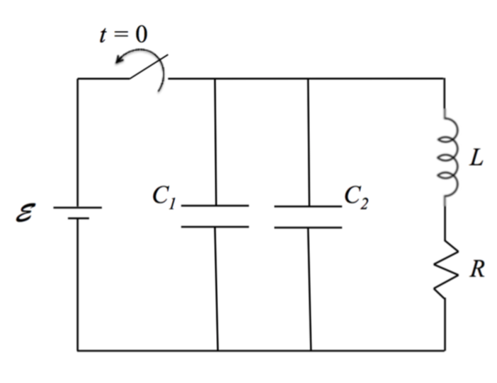 Solved Consider the above circuit, with given constants ? | Chegg.com
