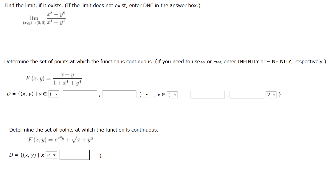 Solved Find the limit, if it exists. (If the limit does not | Chegg.com