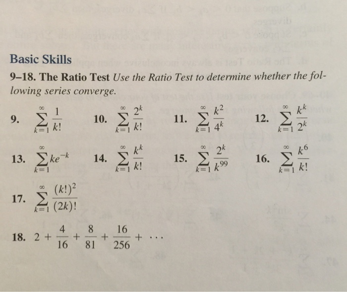 Solved The Ratio Test Use the Ratio Test to determine | Chegg.com