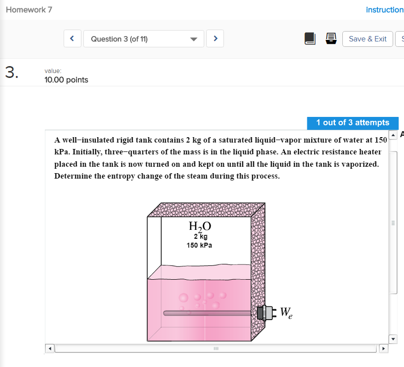 Solved A well-insulated rigid tank contains 2 kg of a | Chegg.com