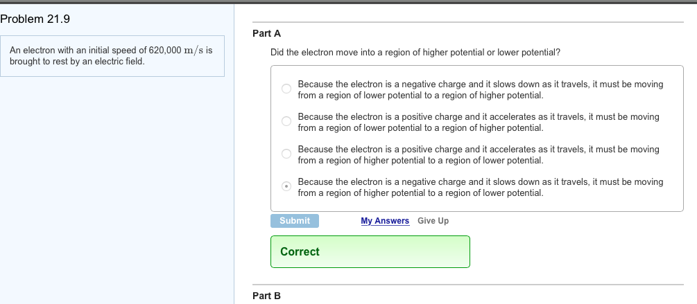 Solved An Electron With An Initial Speed Of 620 000 M S Is