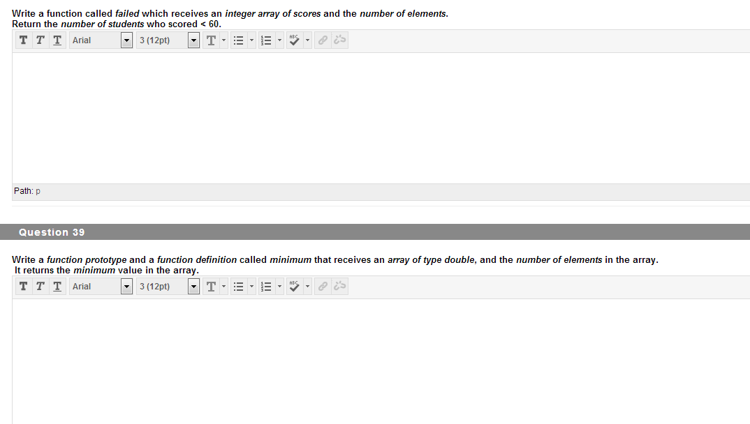 Solved Write A Function Called Failed Which Receives An