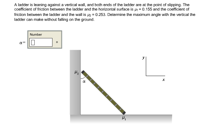 Solved A ladder is leaning against a vertical wall, and both | Chegg.com
