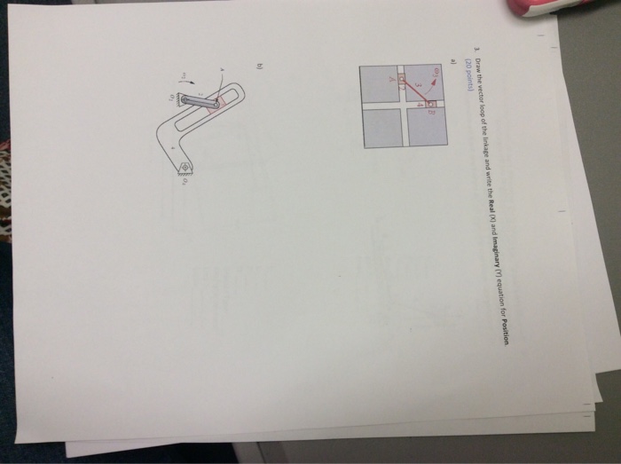 Solved Draw the vector loop of the linkage and write the | Chegg.com