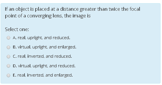 Solved If an object is placed at a distance greater than | Chegg.com