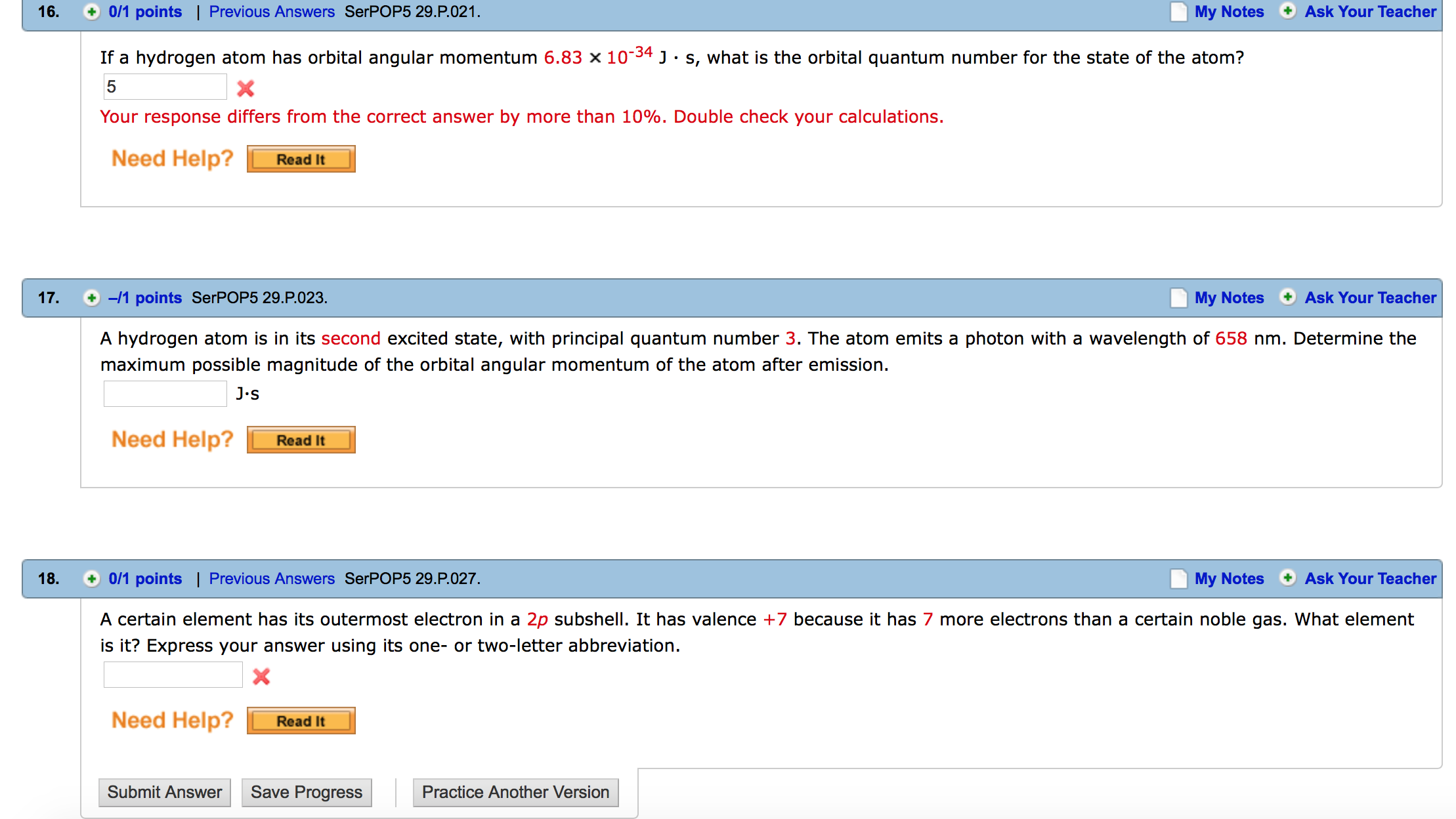 Solved If A Hydrogen Atom Has Orbital Angular Momentum 6 83