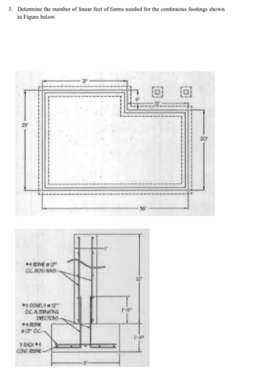 Solved Detenmine the number of linear fect of forms needed | Chegg.com