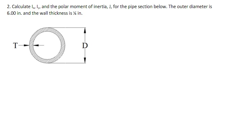 Solved Calculate l_x, l_y, and the polar moment of inertia, | Chegg.com