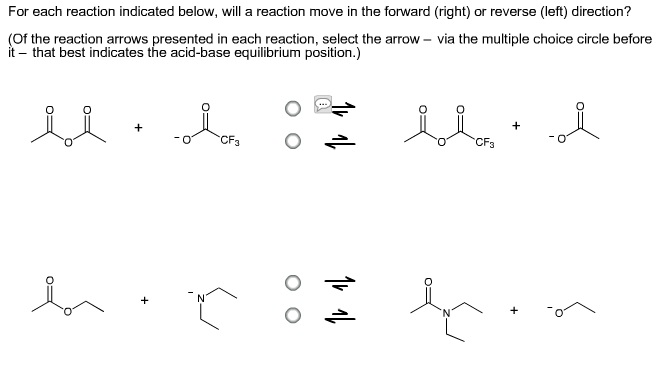 Solved For each reaction indicated below, will a reaction | Chegg.com