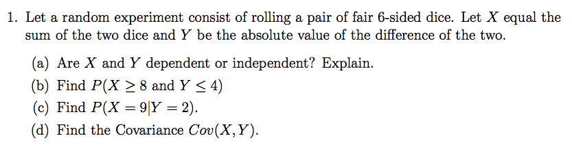 Solved Let a random experiment consist of rolling a pair of | Chegg.com