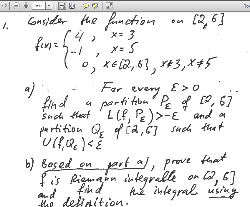 Solved Consider the function on [2, 6] For every epsilon > | Chegg.com