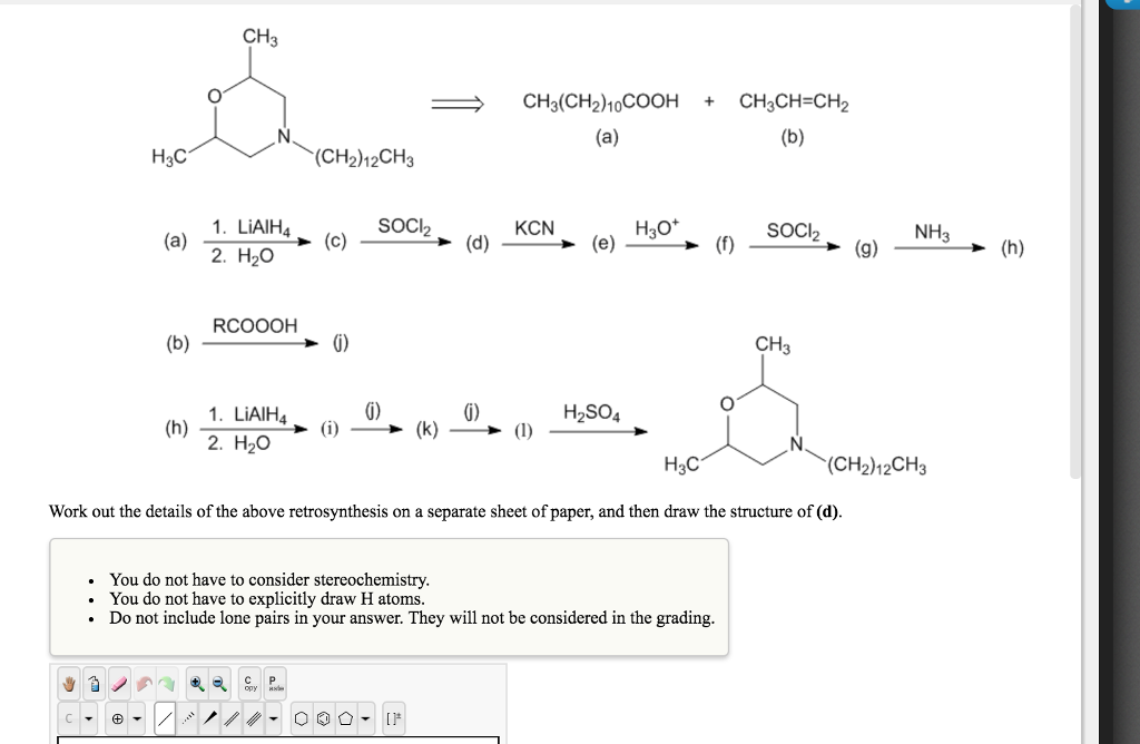 Solved Work out the details of the above retrosynthesis on | Chegg.com