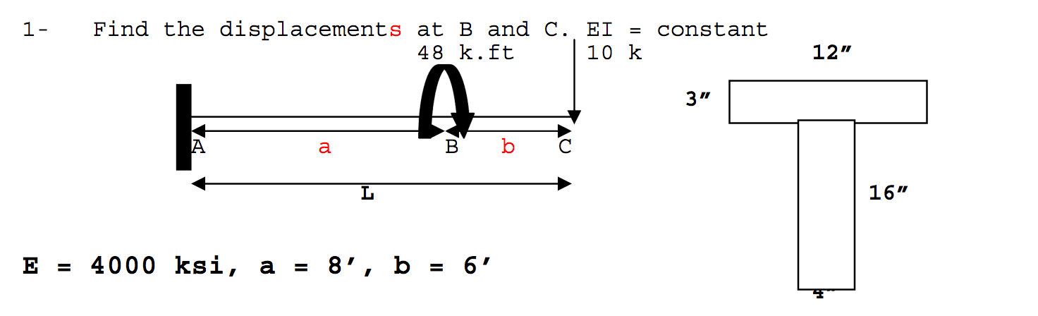 Solved For the problem shown below use any or a combination | Chegg.com