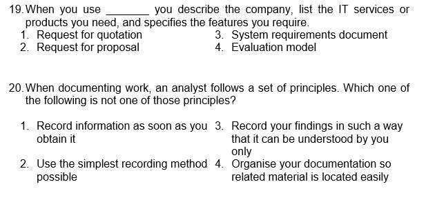 Solved 1. Requirements modelling involve to describe the | Chegg.com
