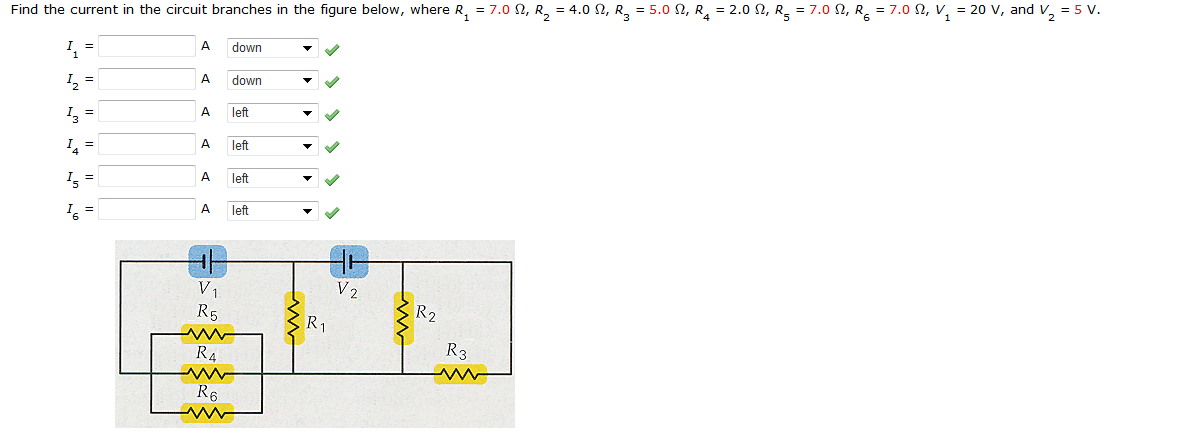 Solved Find the current in the circuit branches in the | Chegg.com
