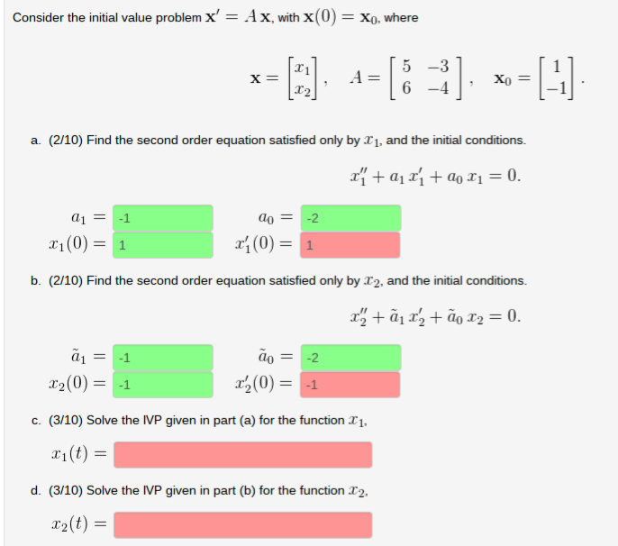 Solved Consider the initial value problem X' = Ax. with x(0) | Chegg.com