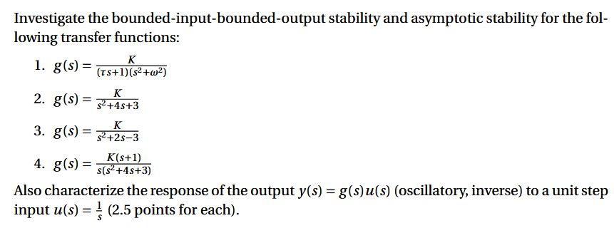 Solved Investigate The Bounded Input Bounded Output