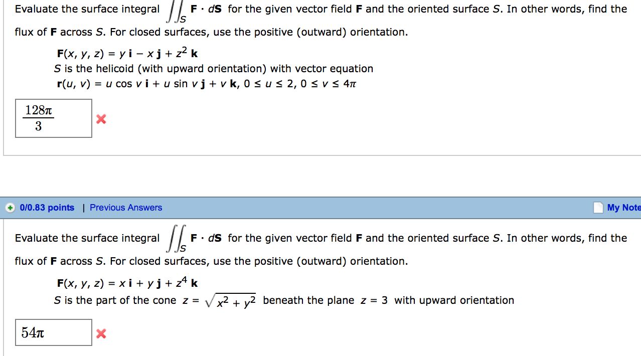 Solved Evaluate the surface integral doubleintegral_S F | Chegg.com