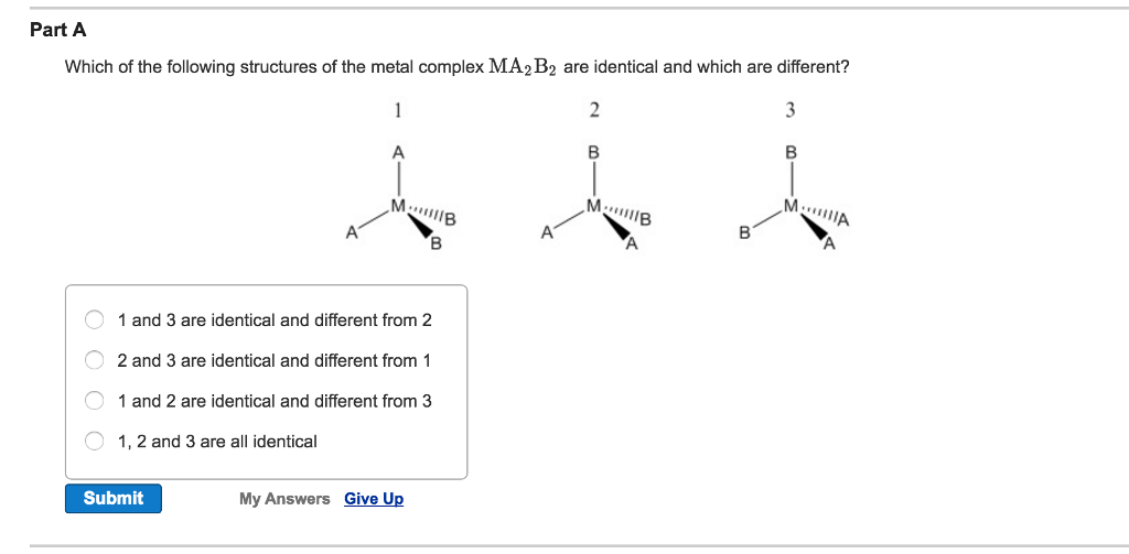 Solved Part A Which of the following structures of the metal | Chegg.com