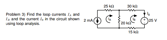 Solved Find The Loop Currents Ia And Ib And The Current I0
