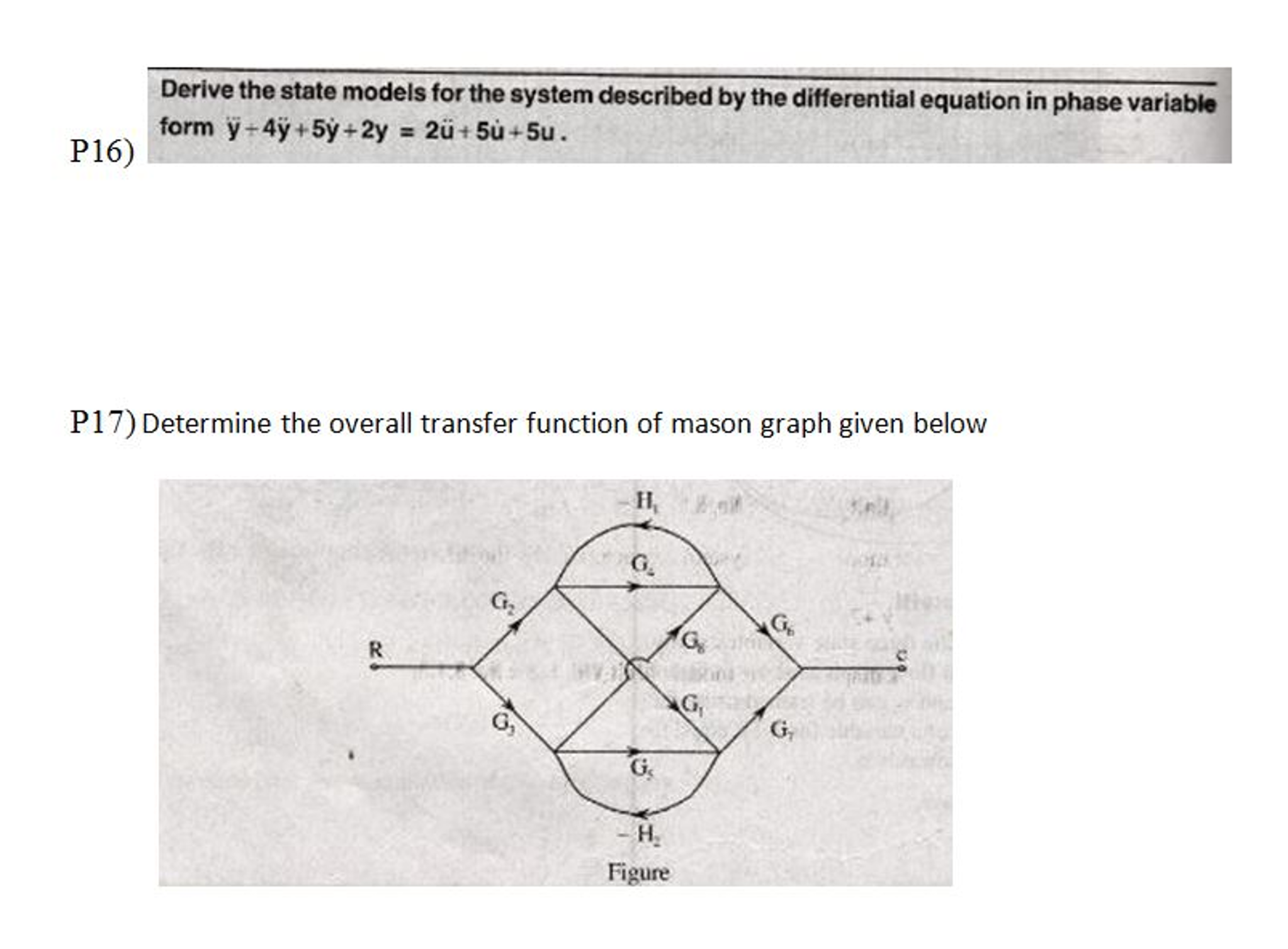 Solved Derive the state models for the system described by | Chegg.com