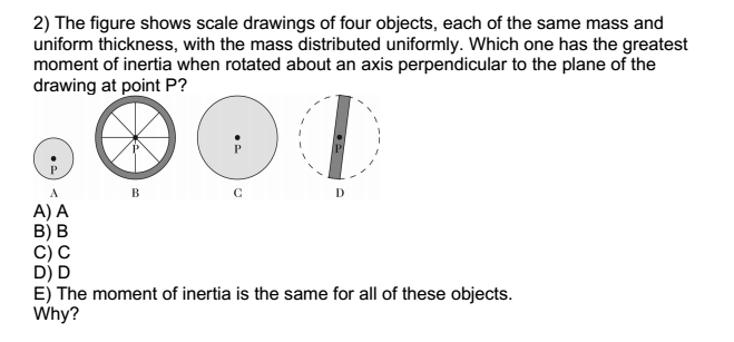 Solved The figure shows scale drawings of four objects, each | Chegg.com