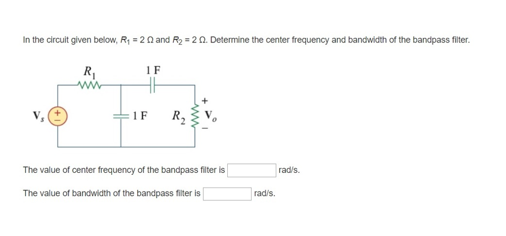 Solved In the circuit given below, R1 = 2 ? and R2 = 2 ?. | Chegg.com