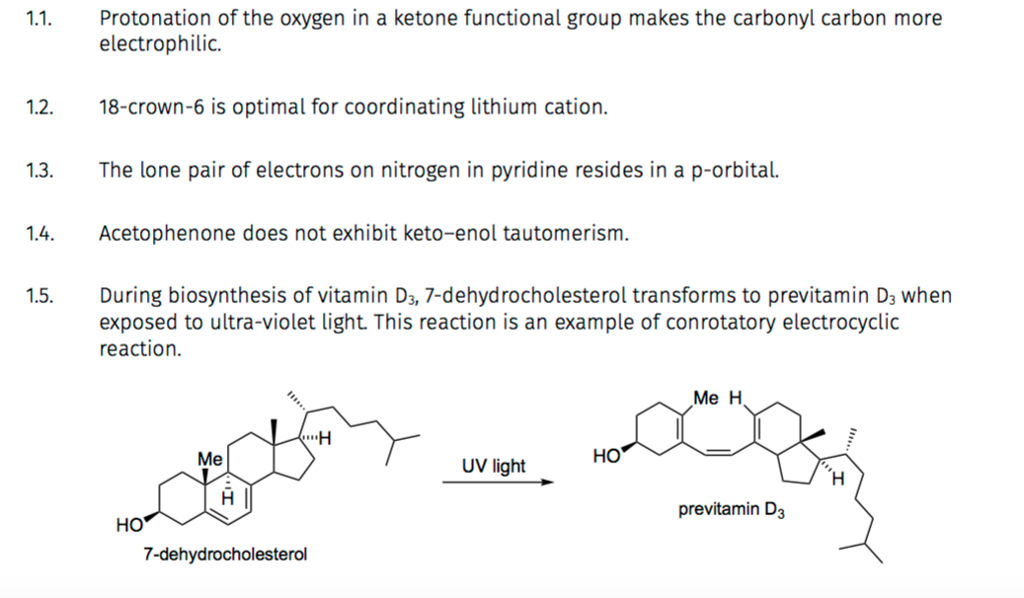 Solved 1.1 Protonation of the oxygen in a ketone functional | Chegg.com