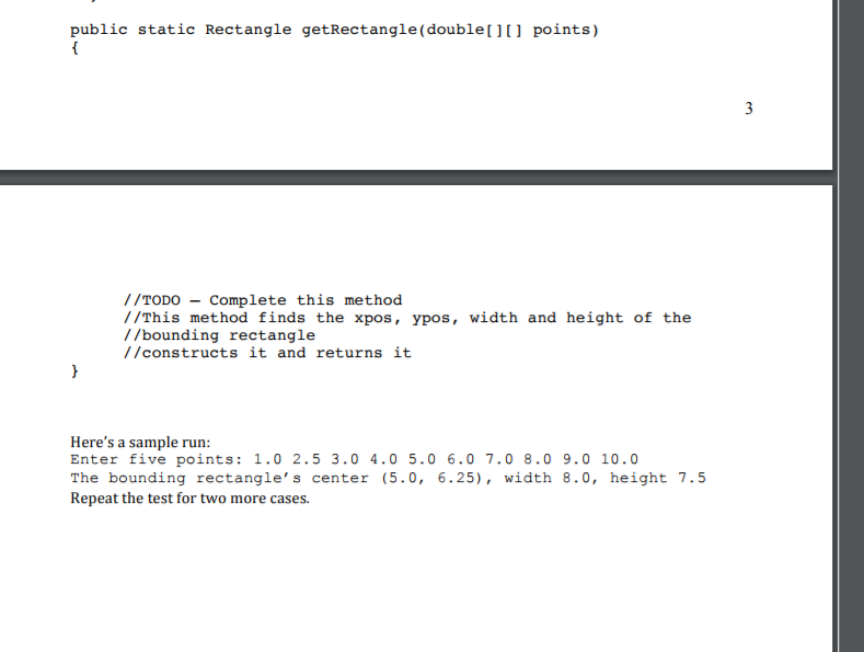 Solved Exercise 3 A Bounding Rectangle Is The Minimum