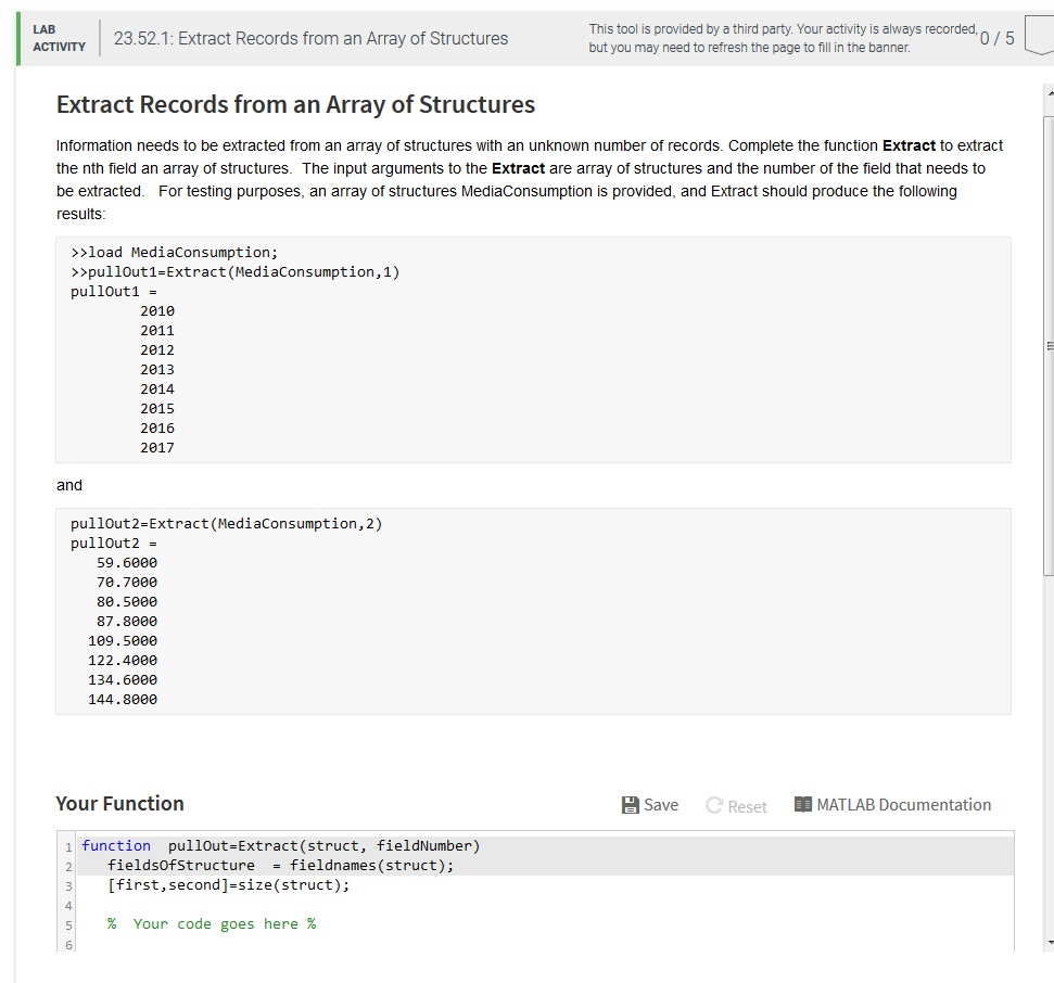 Solved This tool is provided by a third party. Your activity | Chegg.com