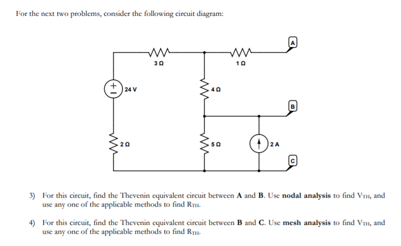 Solved For the next two problems, consider the following | Chegg.com