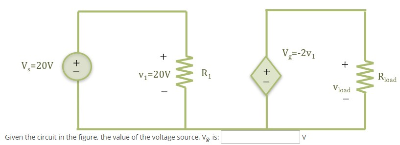 Solved V-20V+ 20VR Rload Vload Given the circuit in the | Chegg.com