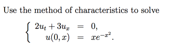 Solved Use the method of characteristics to solve a(0, z) | Chegg.com