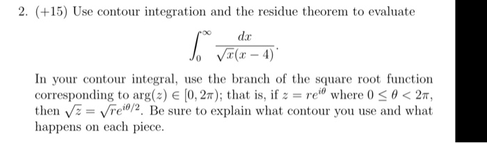 Solved Complex analysis: solve the following, make sure to | Chegg.com
