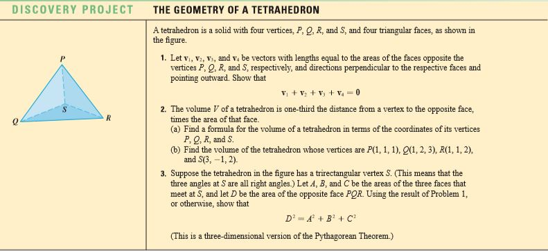 Solved A tetrahedron is a solid with four vertices, P, Q, R, | Chegg.com