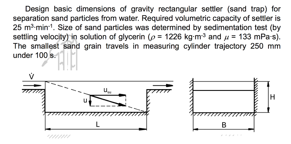 Solved Design basic dimensions of gravity rectangular | Chegg.com