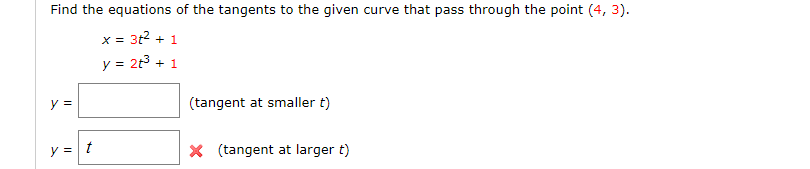Solved Find the equations of the tangents to the given curve | Chegg.com