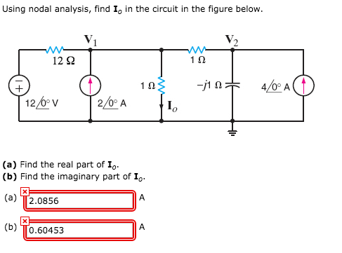 Solved Using nodal analysis, find I_0 in the circuit in the | Chegg.com